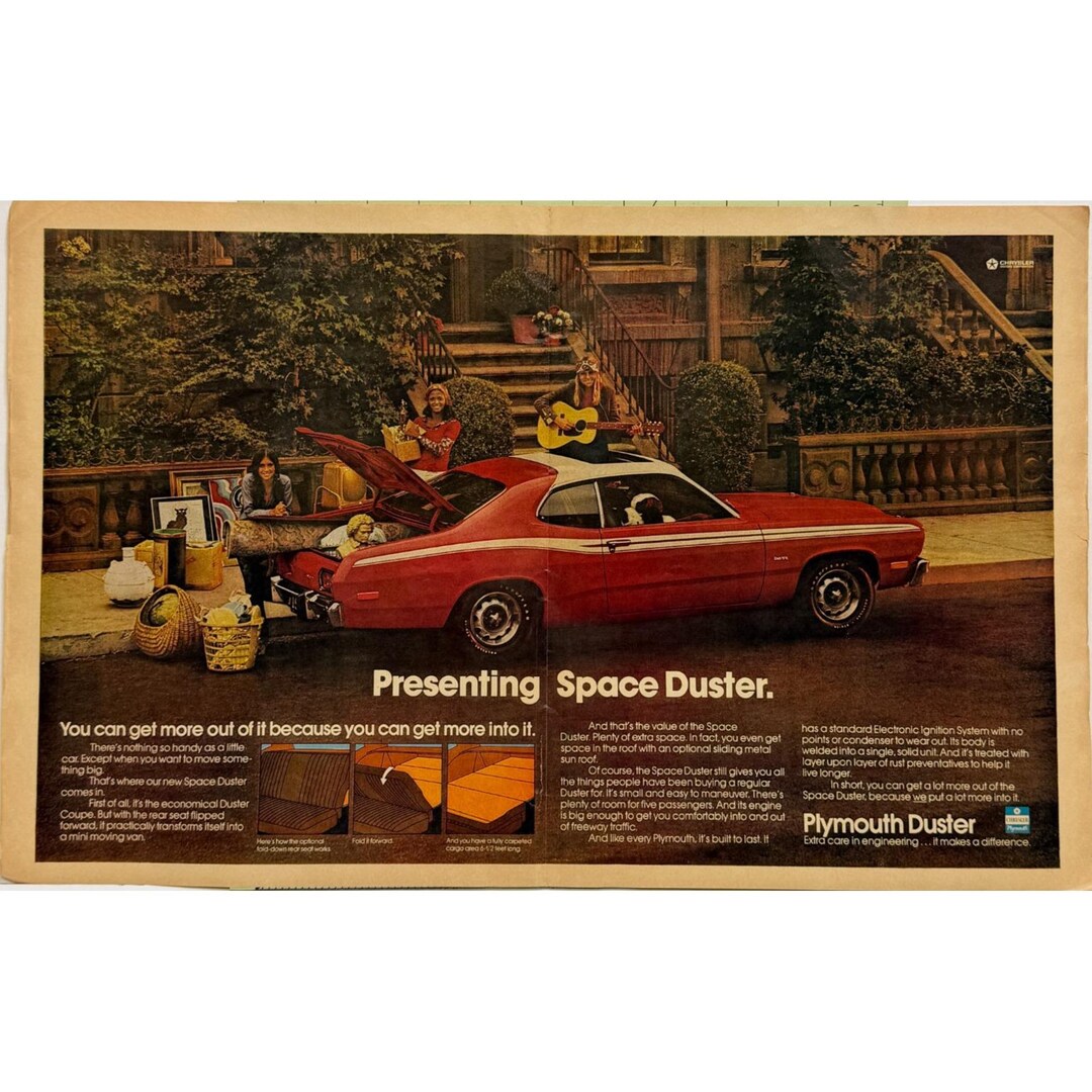 Plymouth Space Duster Centerfold Chrysler Plymouth Car Lifestyle Print ...