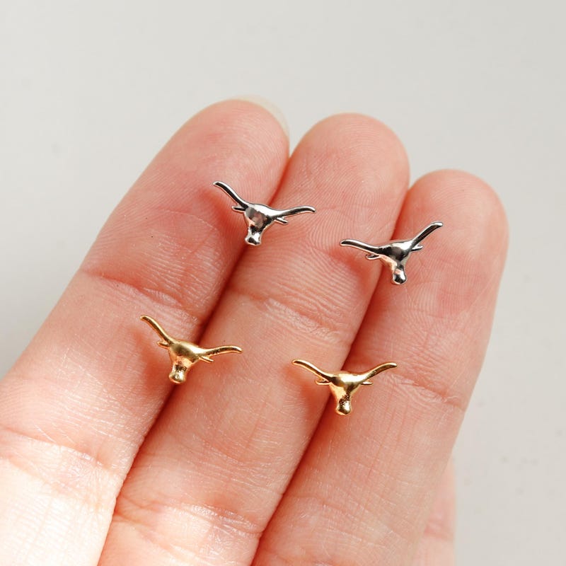 Western Longhorn Earrings - Etsy
