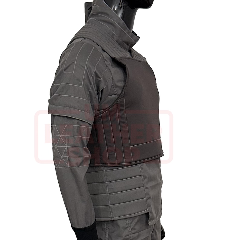 Grey Flight Suit and Flak Vest | Sci-fi Bounty Hunter Costume Set ...