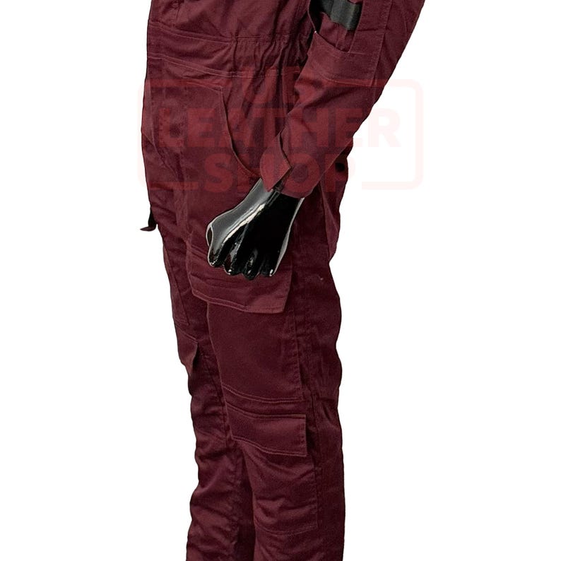 Custom Maroon Pilot Cosplay Flight Suit – Sci-fi Starfighter Pilot ...