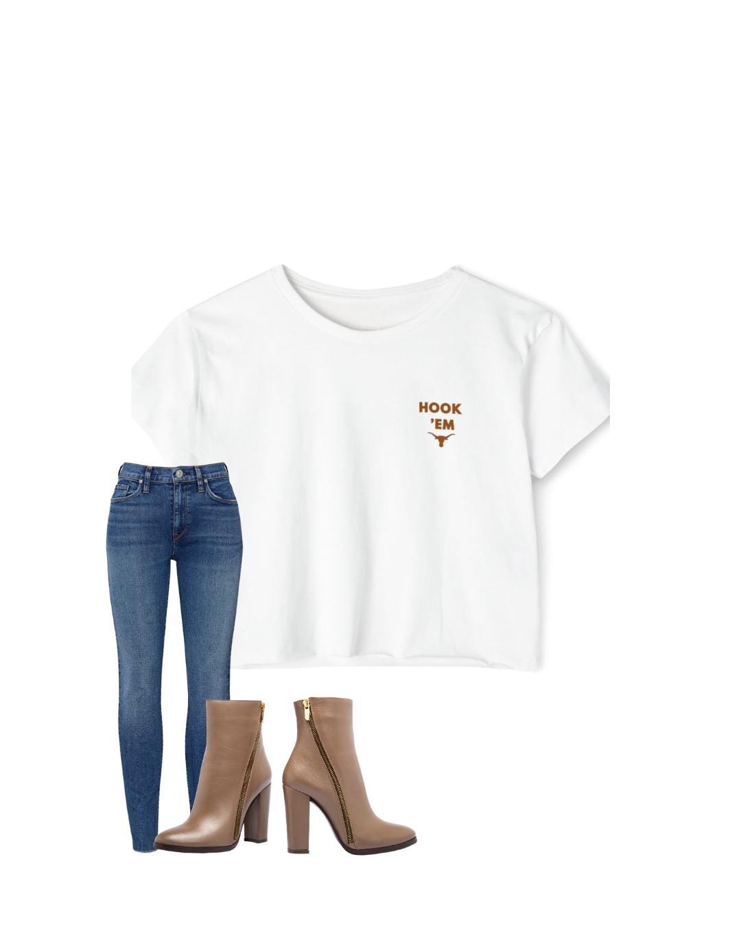 Texas Longhorns Crop Top | UT Austin Crop Tee | Longhorns Women's ...