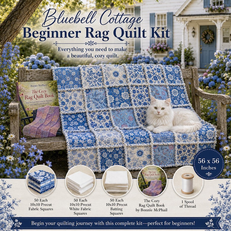 Simply Blue Quilt - Etsy