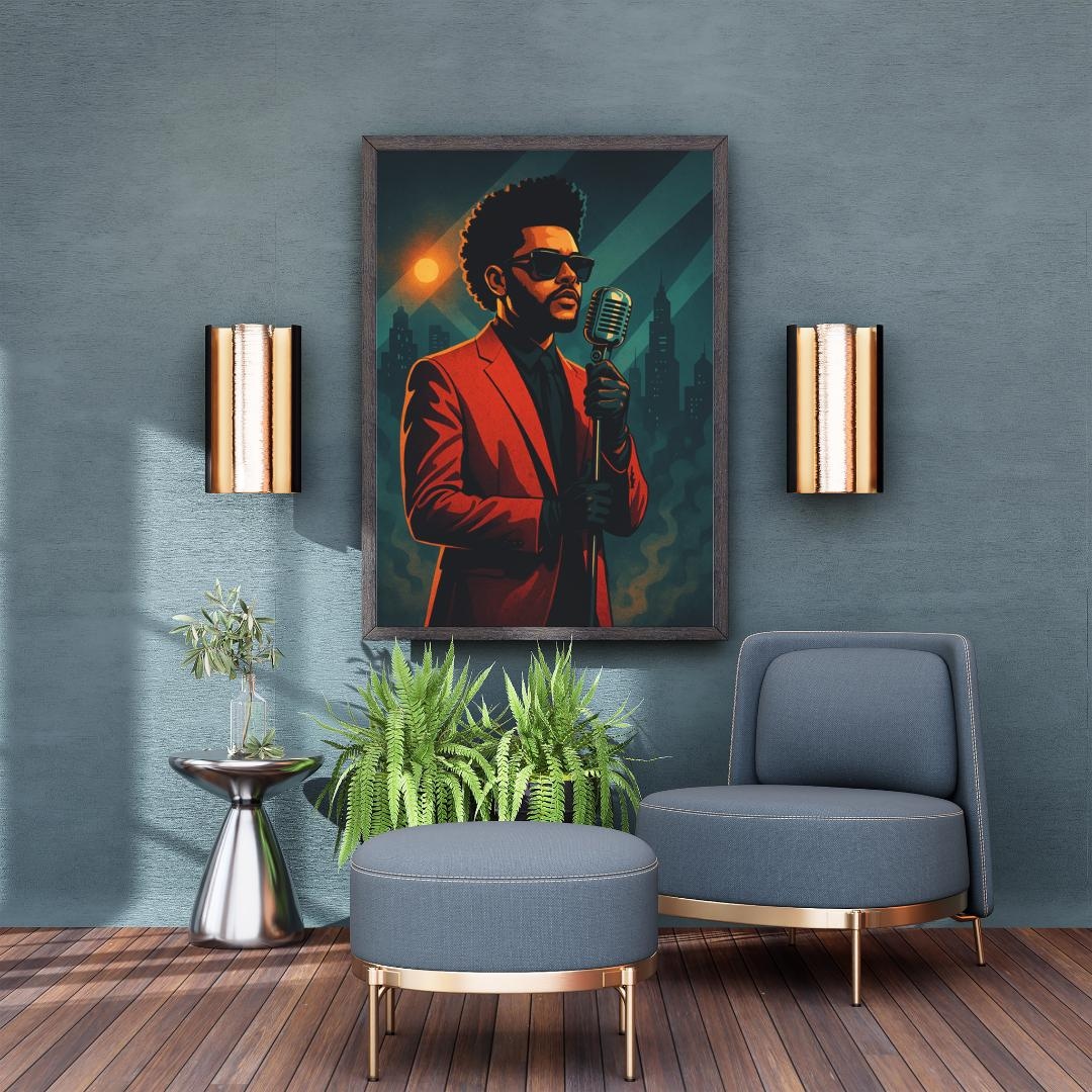 The Weeknd - the Rnb Singer "the Weeknd" Portrayed in a Comic Version ...