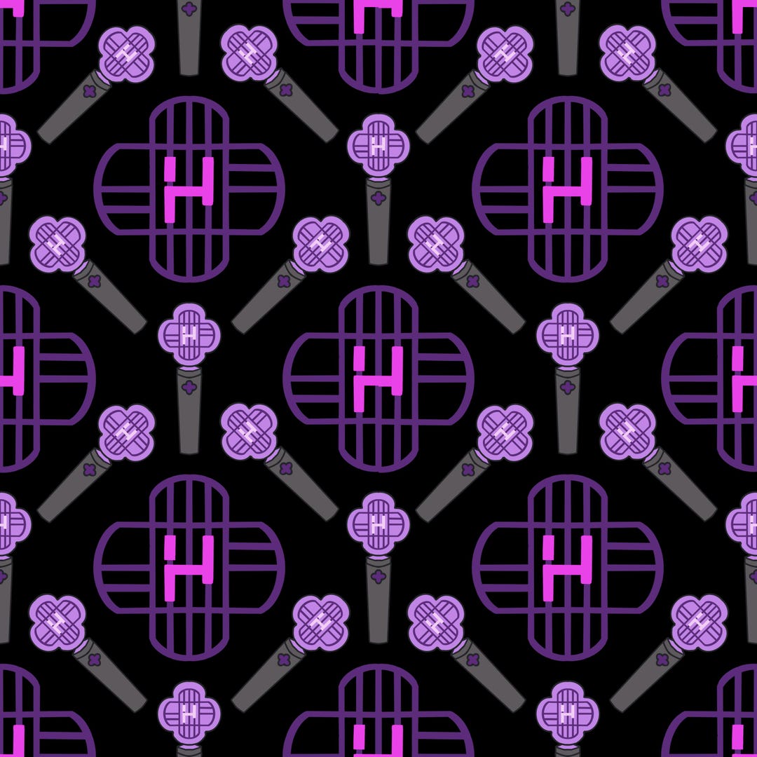 Seamless Pattern Kpop Demon Hunters - Chibi Huntrix Logo - Etsy