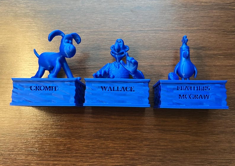 Wallace and Gromit Mini Bust Desk Collection 3D Printed - Etsy Australia