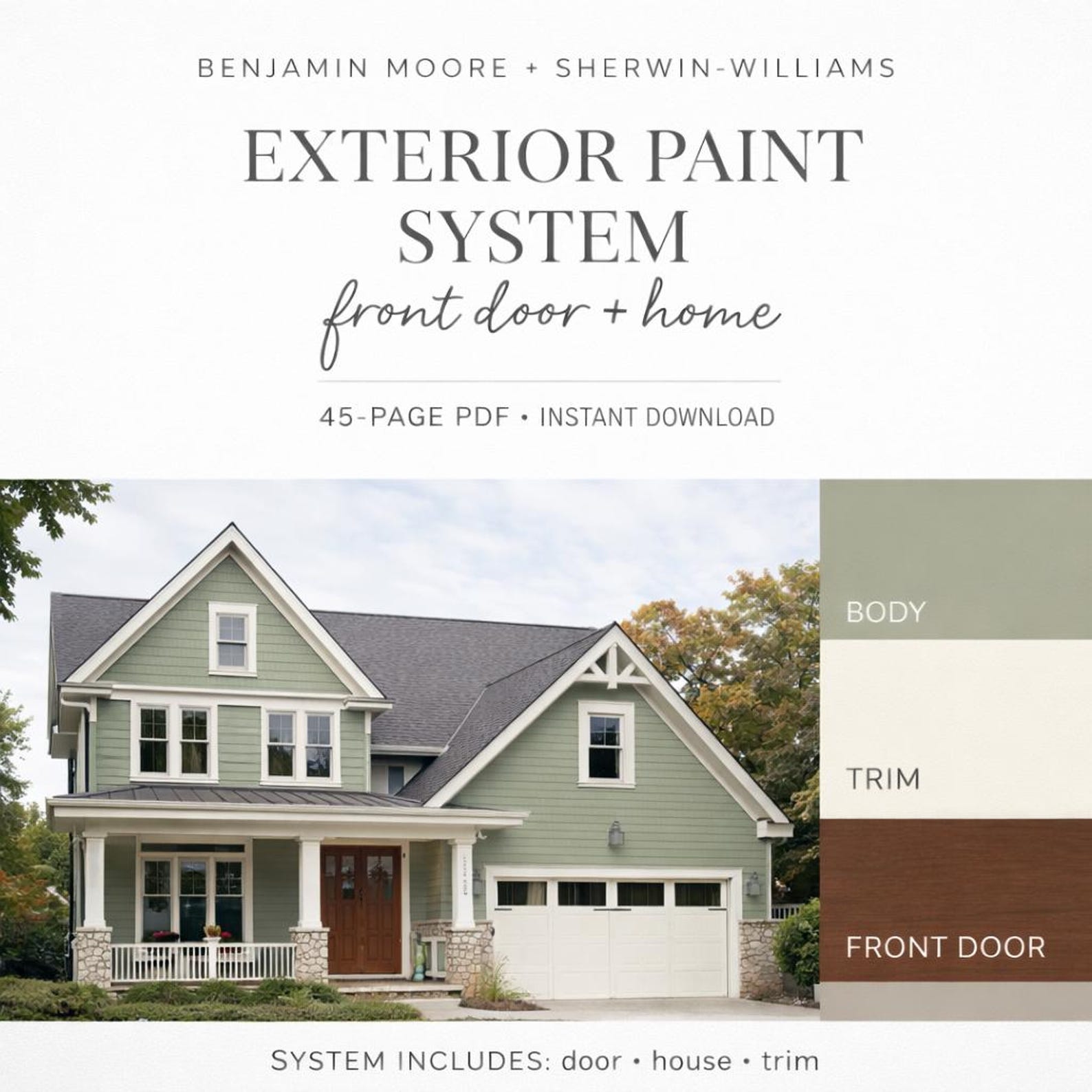 Front Door and Exterior Paint System | 45-page Guide | Sherwin Williams ...