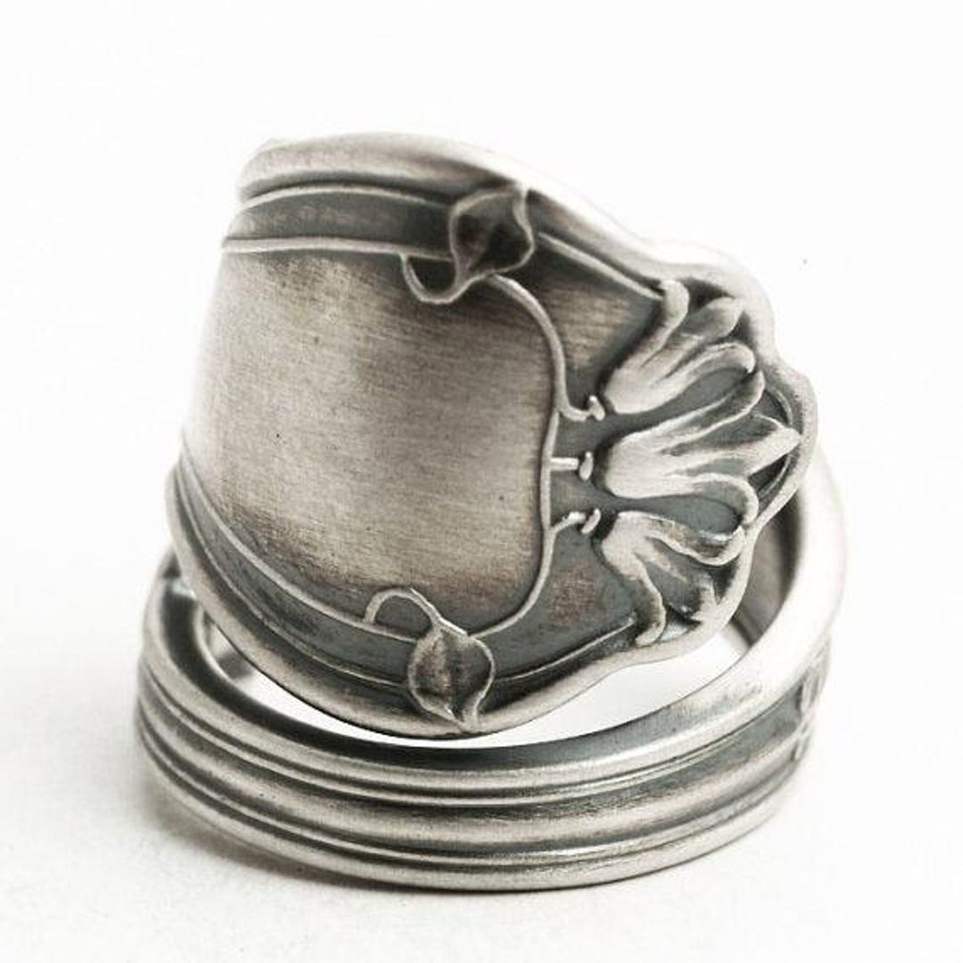 Bluebell Flower Ring Blue Bell Ring Sterling Silver Spoon - Etsy