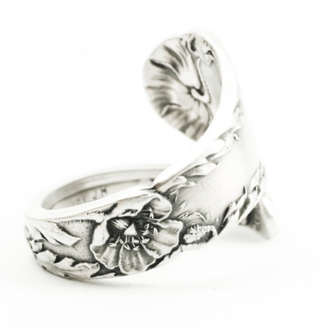 Vintage Spoon Ring Small Gorham Poppy Flower Ring Sterling - Etsy