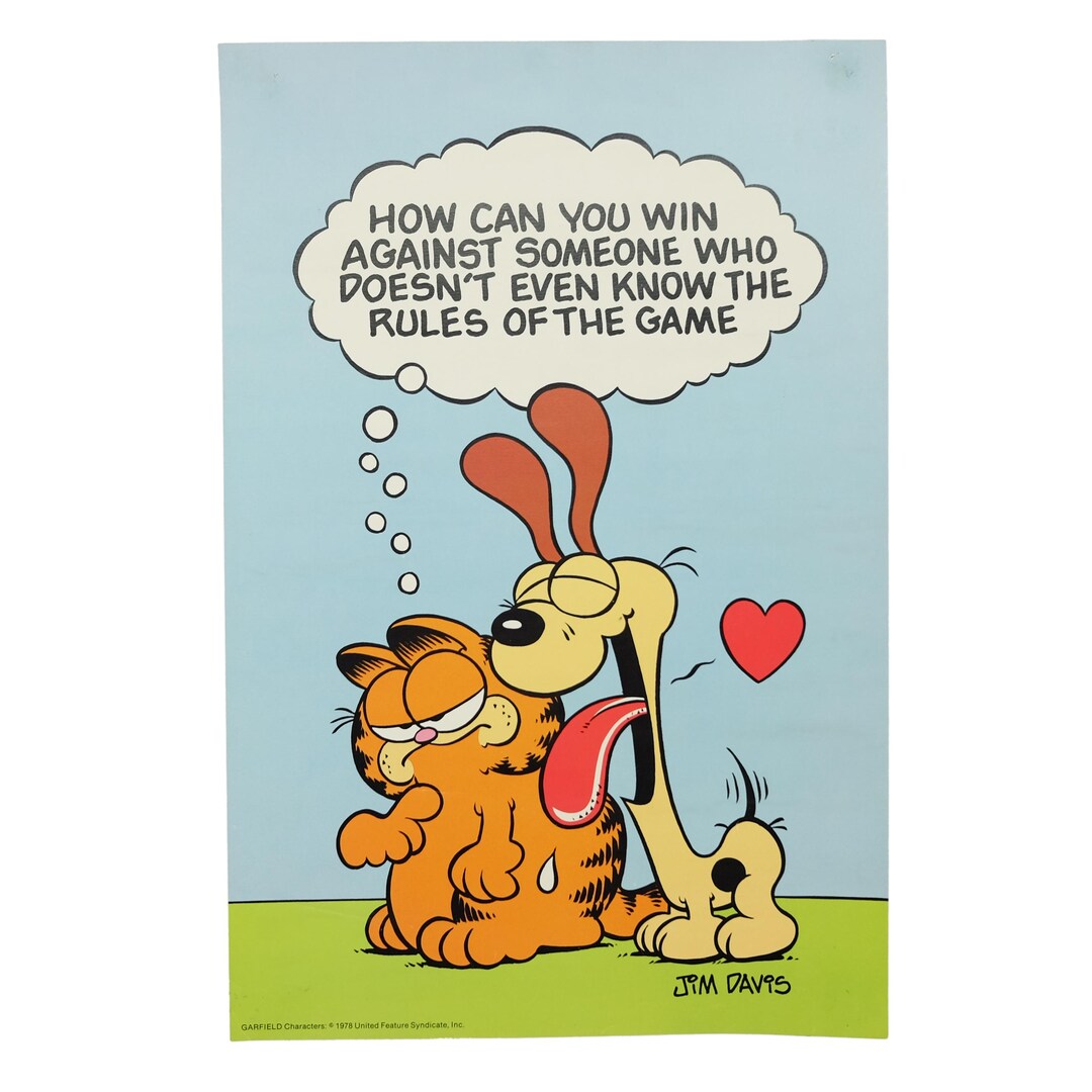 Vintage Lot of 4 Garfield Full Color Wall Posters by Argus, Printed in ...