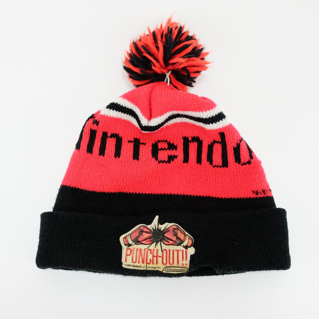 Vintage Original 1988 Nintendo Punch-out Video Game Winter Hat Black ...