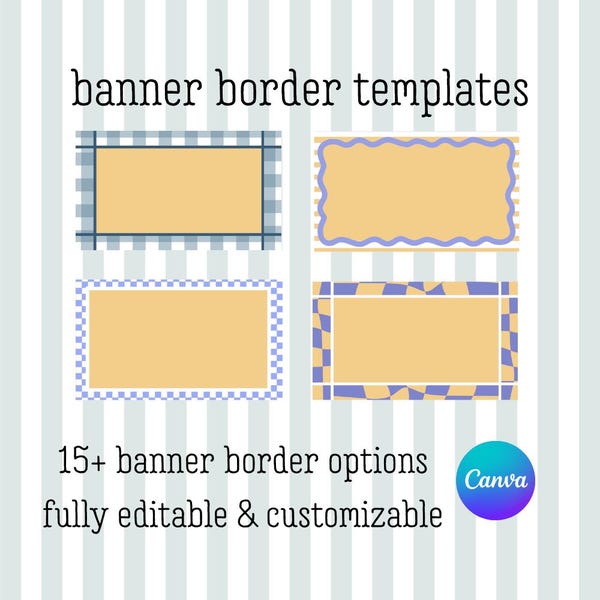 Squiggly Banner Border - Etsy