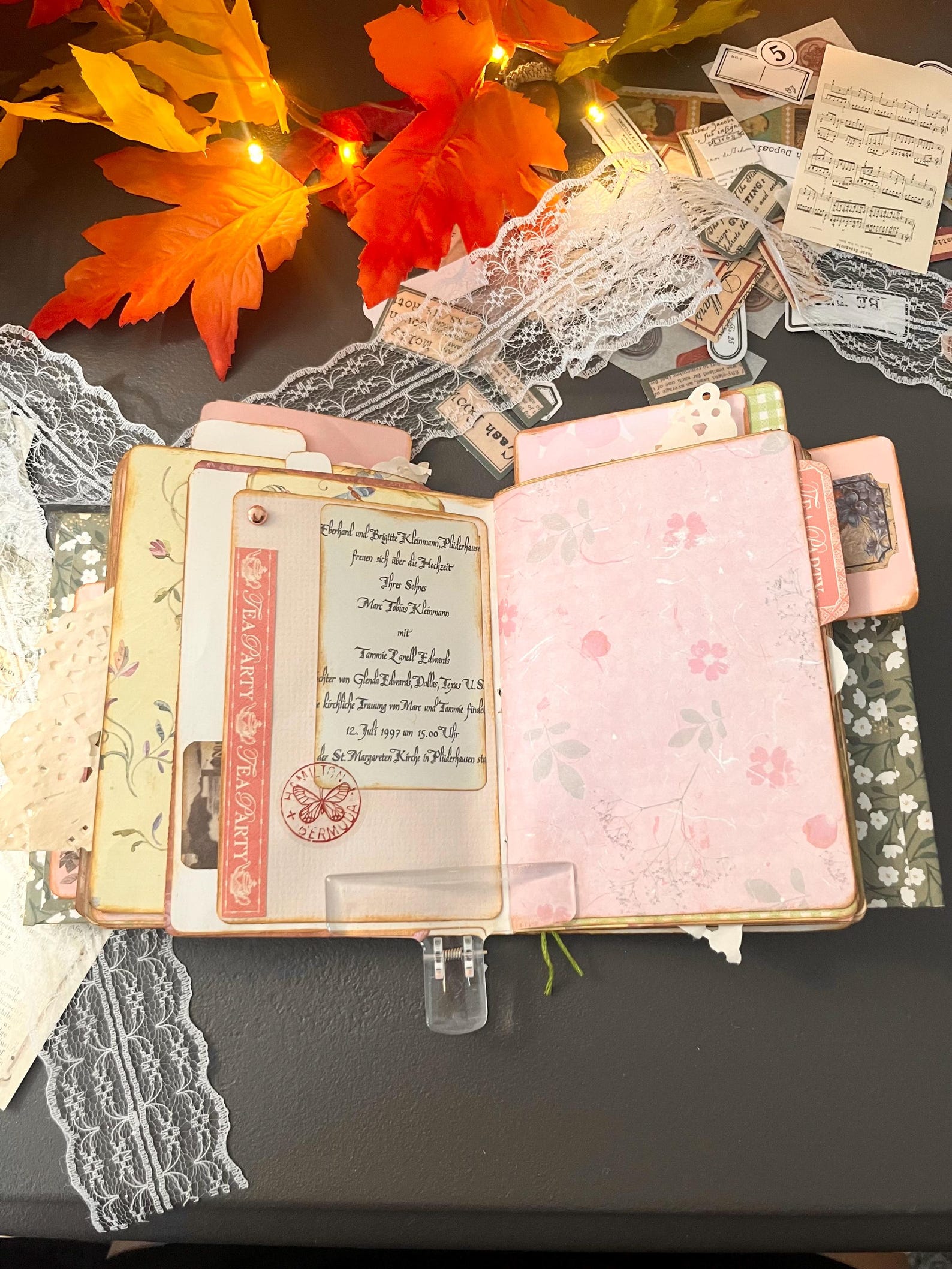 Autumn Junk Journal: Handmade Vintage Style Scrapbook (5.5x4 Inches) - Etsy