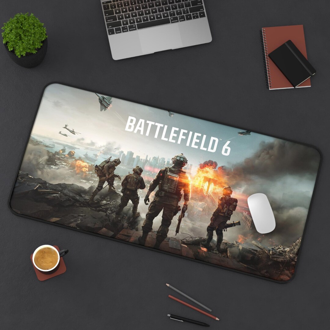 Battlefield 6 Mouse Pad | Large Extended Desk Mat for Gamers | FPS War ...
