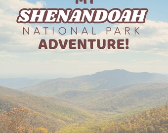 Shenandoah National Park Activity Pack: Kids Printable Games, Coloring ...