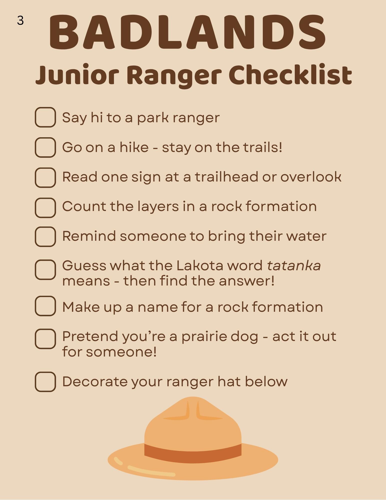 Badlands National Park Kids Activity Pack - Etsy