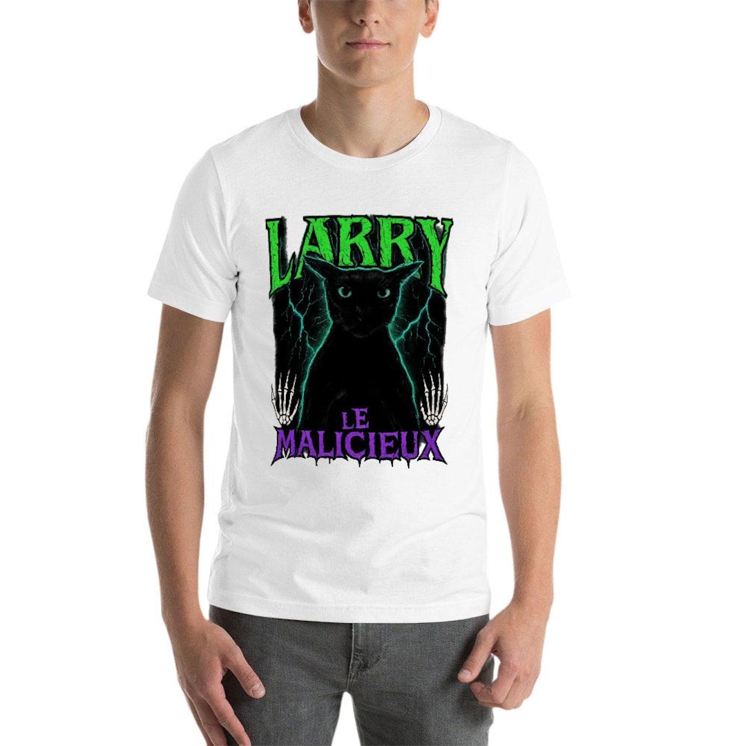 Larry the Mischievous Cat Larry Lakaka Brainrot French Unisex White ...