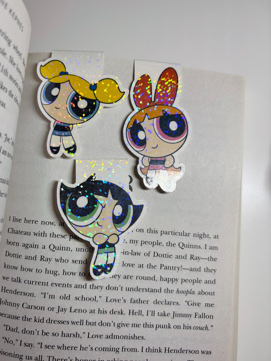 Cute Powerpuff Girls Magnetic Bookmark, Handmade Book Accessories - Etsy
