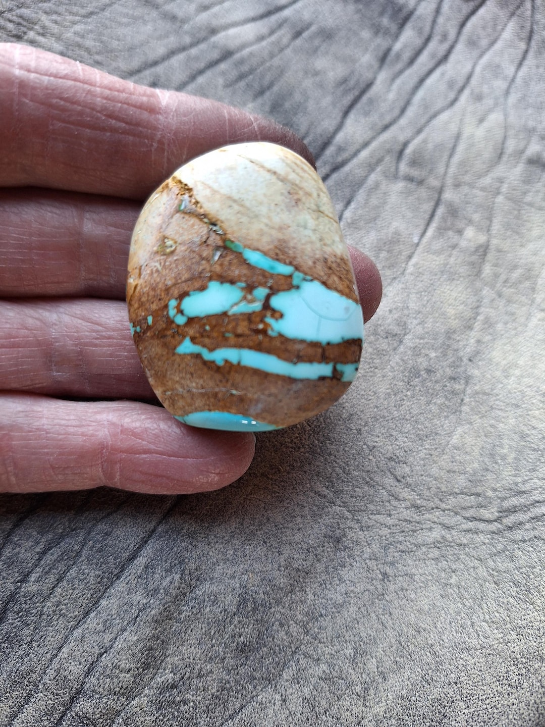 Very Large Royston Ribbon Turquoise Cabochon RRT67 - Etsy