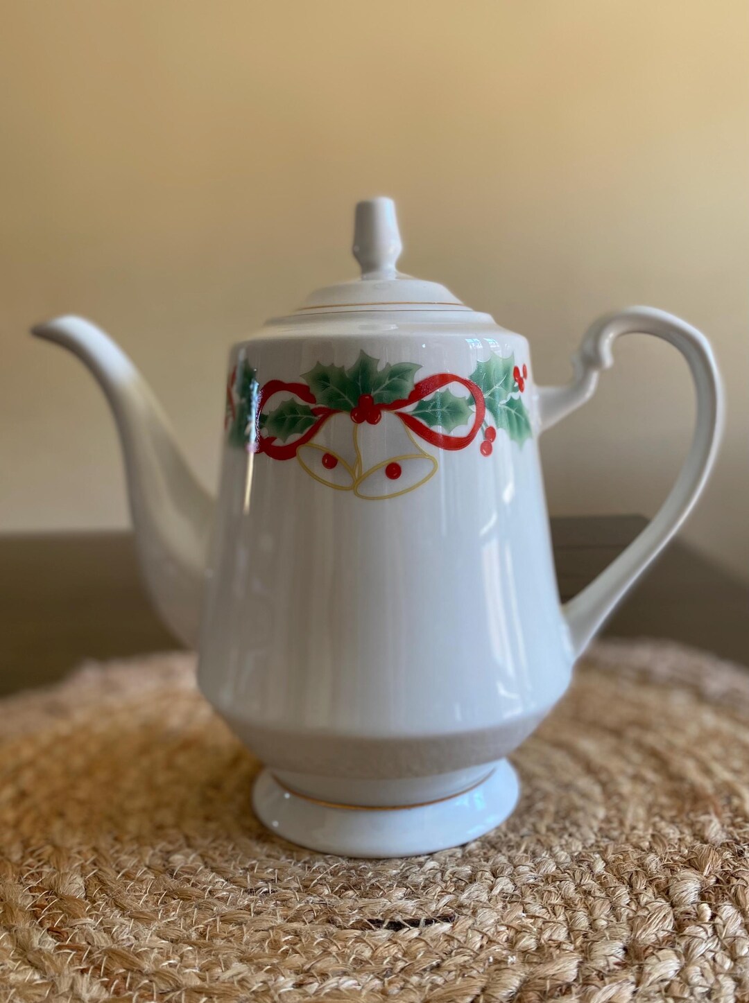 Sango Noel Porcelain Christmas Teapot - Etsy