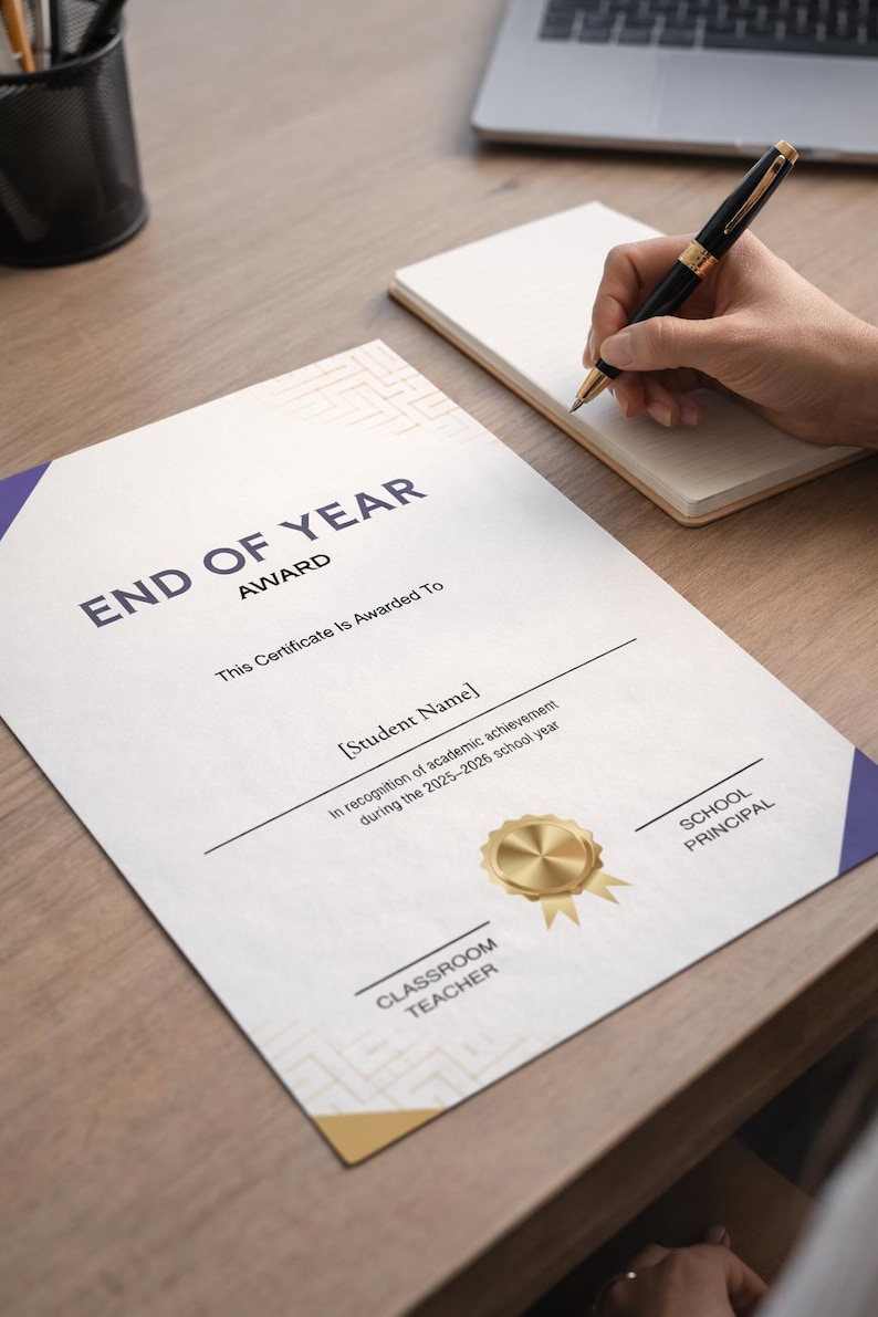Elementary School Certificate Templates Canva, Student Award ...