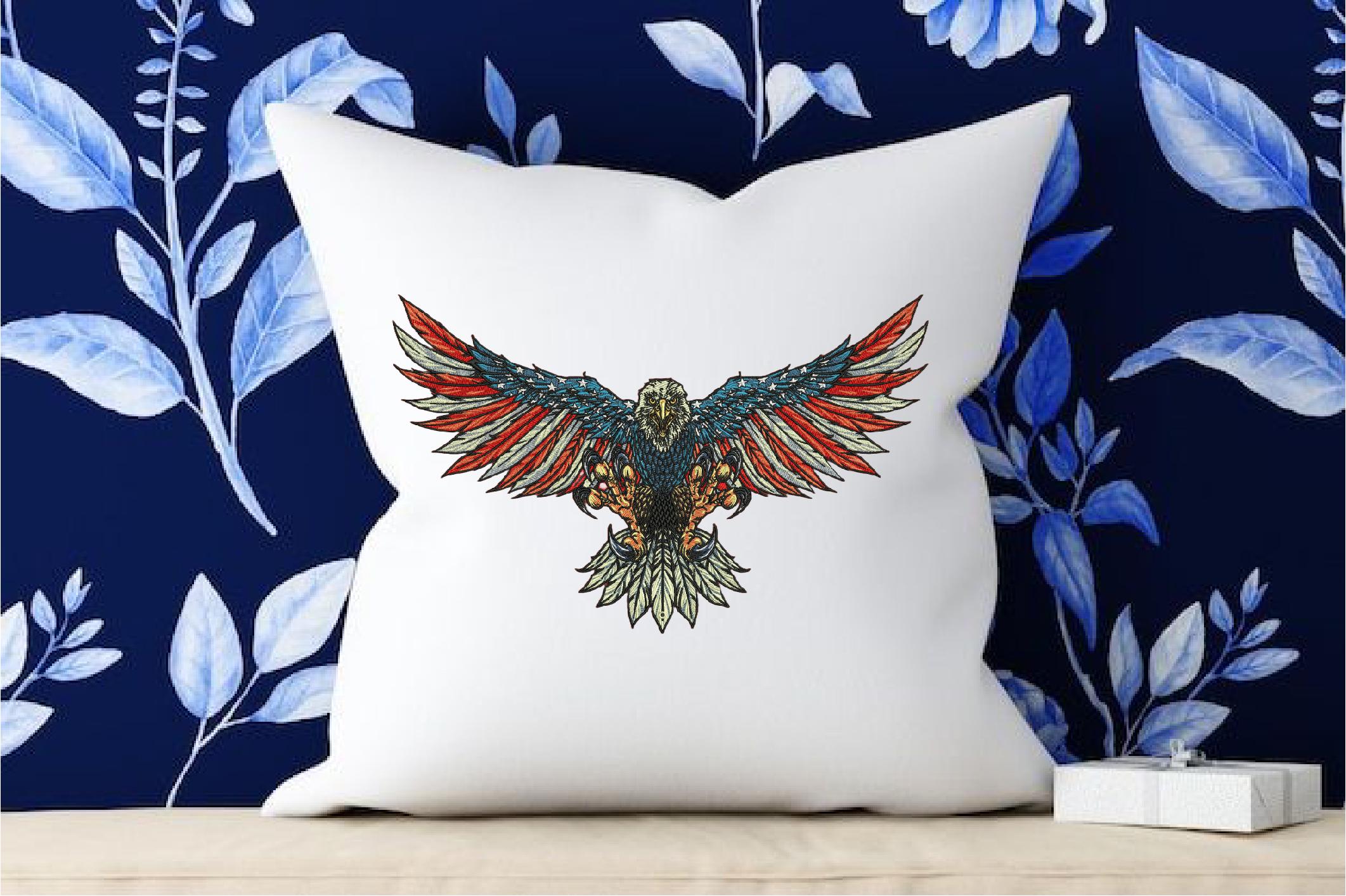 American Eagle Embroidery Design, Patriotic Bald Eagle Machine ...