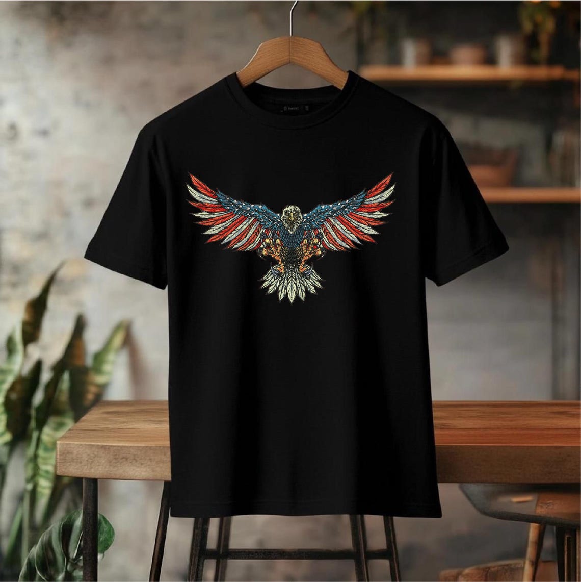American Eagle Embroidery Design, Patriotic Bald Eagle Machine ...