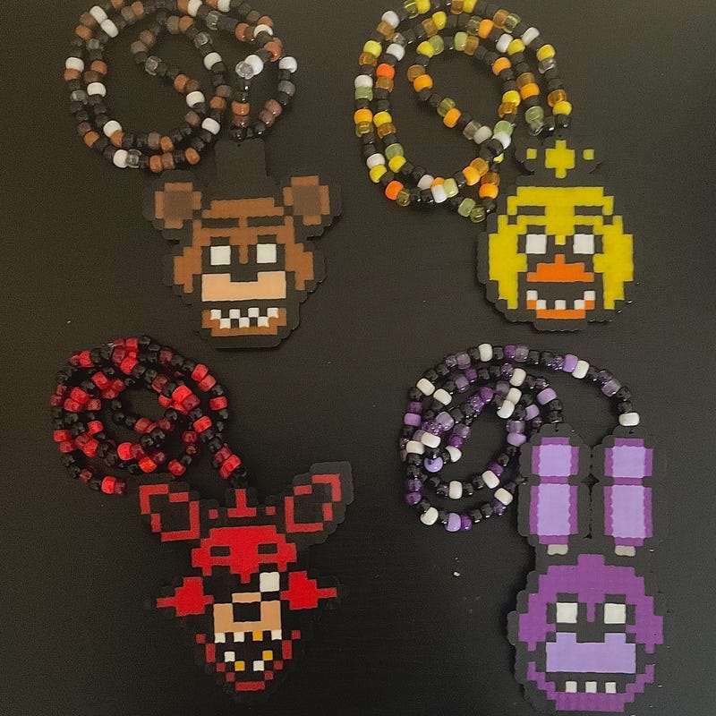Five Nights at Freddys Perler Beads - Etsy