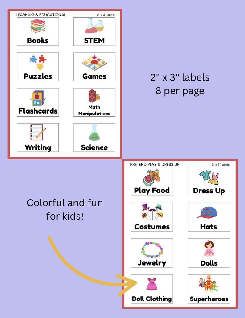 Editable Toy Bin Labels | Printable Kids Toy Organization Tags ...