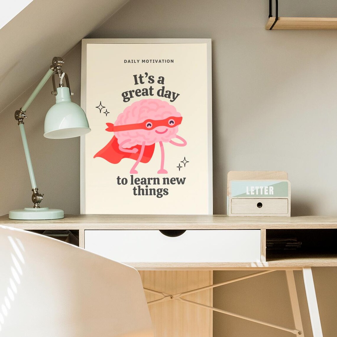 Back to School Motivational Poster, Printable Digital Poster, Trendy ...