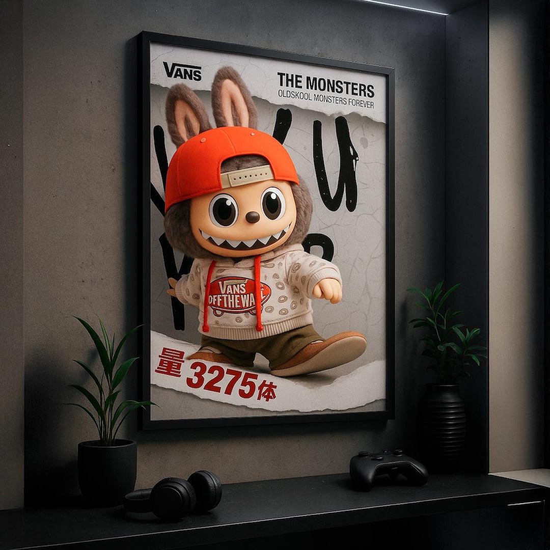 Digital Poster Labubu, Printable Digital Poster, Trendy Decor, Digital ...