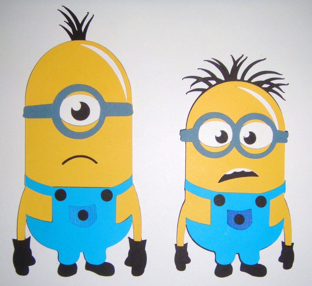 Minions Despicable Me Paper Die Cut Paper Piecing Scrapbook ...