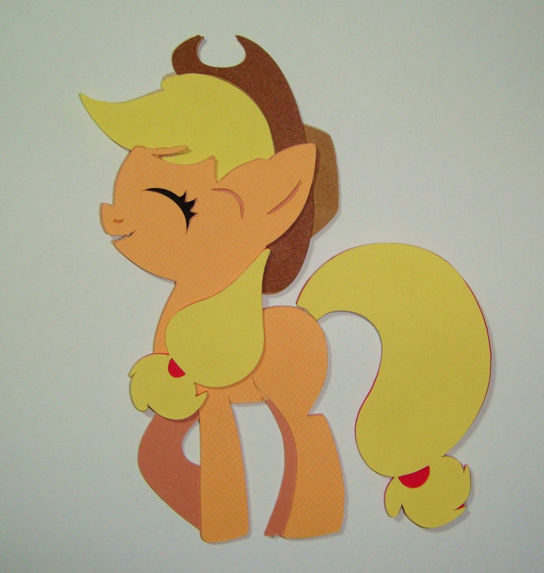 My Little Pony Apple Jack Paper Die Cut Paper Doll Scrapbook ...