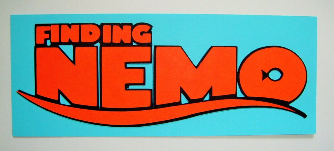 Finding Nemo Title Paper Die Cut Scrapbook Embellishment - Etsy