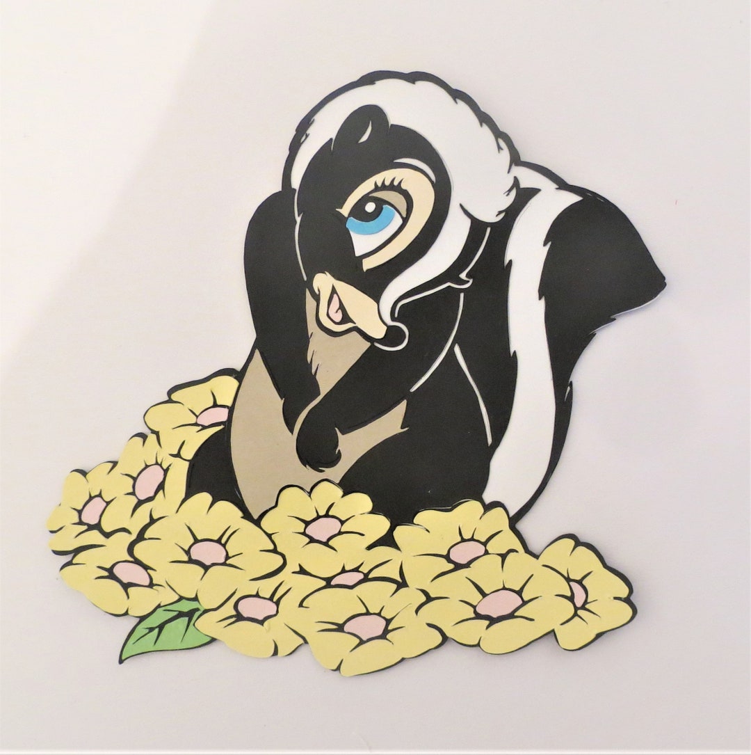 Flower Skunk Bambi Inspired Disney Die Cut Paper Piecing Scrapbook ...