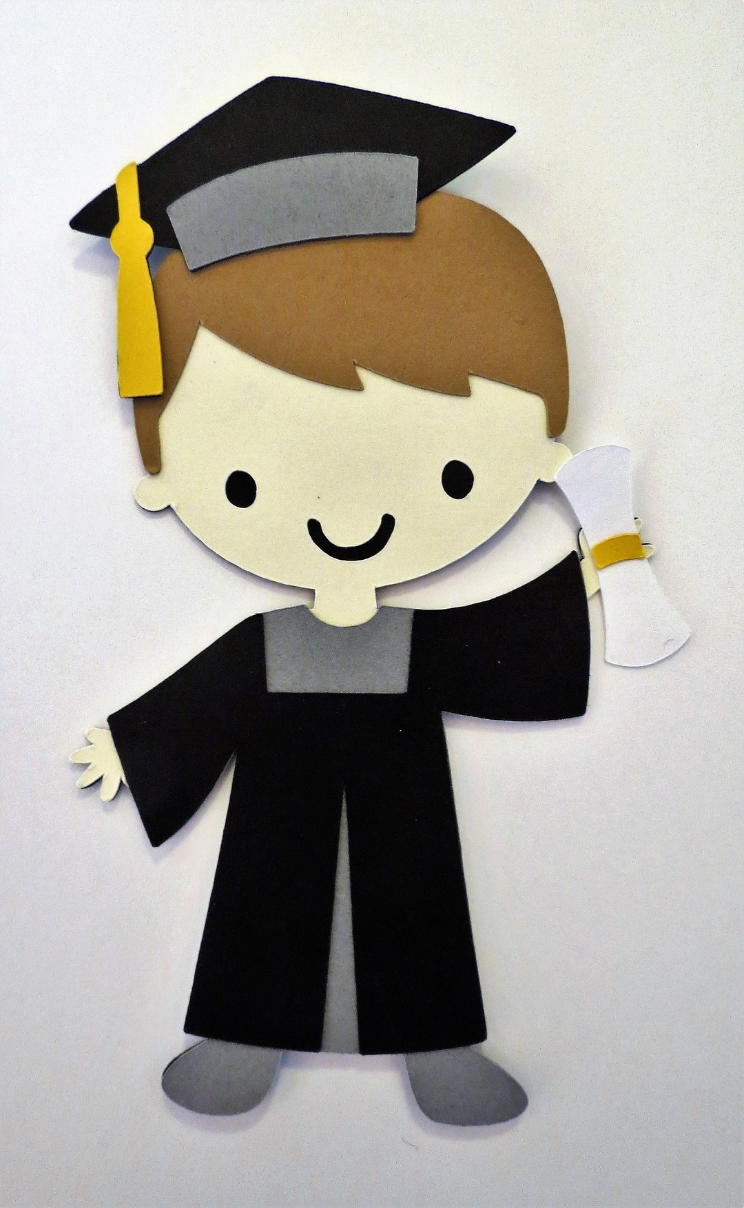 Graduation Graduate Grad Boy Paper Doll Die Cut Scrapbook ...