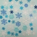 Snowflakes Winter Punch Paper Die Cut Set of 50 Scrapbook Embellishment ...