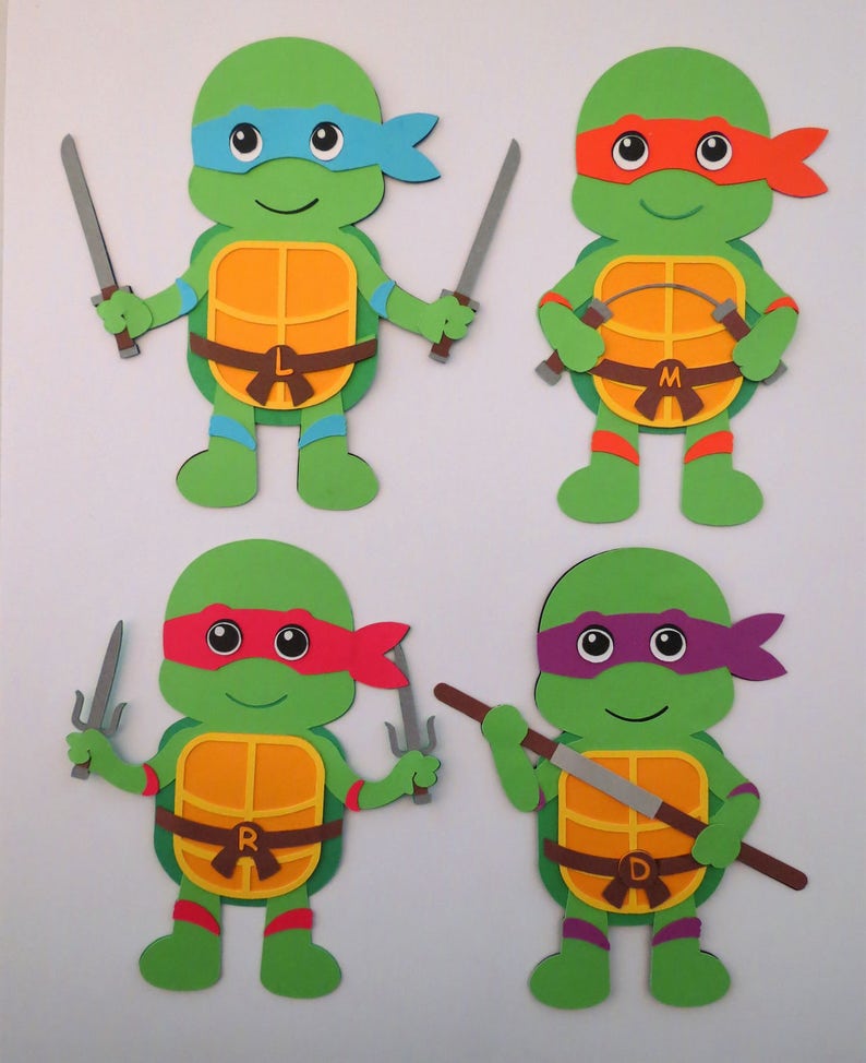 TMNT Ninja Turtles Inspired 1pc ONE Mikey Leonardo Rafael Donatello ...