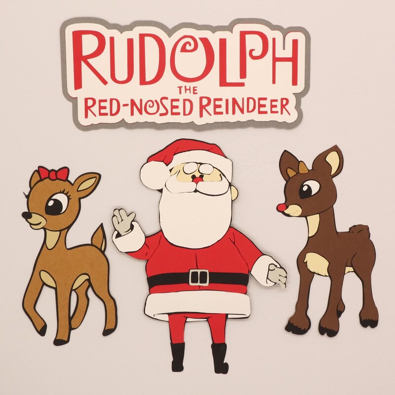 Rudolph Cut Out - Etsy