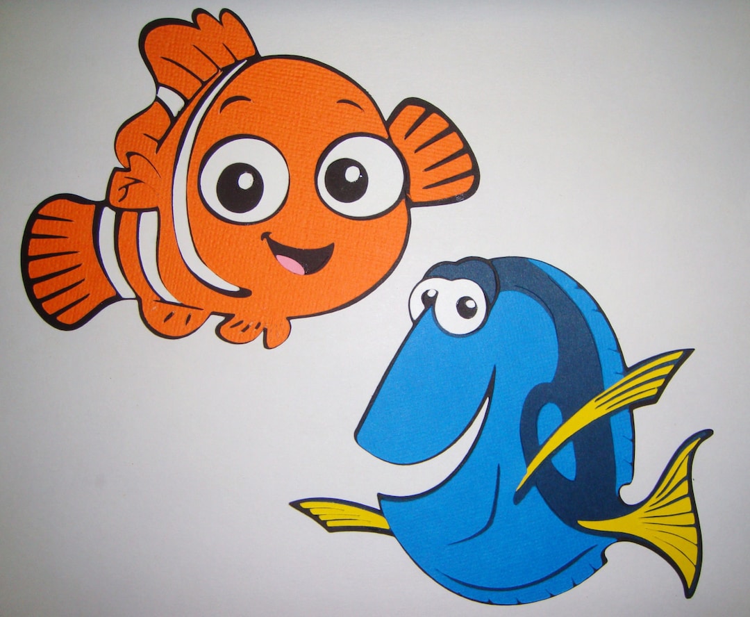 Finding Nemo Nemo and Dory Paper Die Cut Scrapbook Embellishment - Etsy