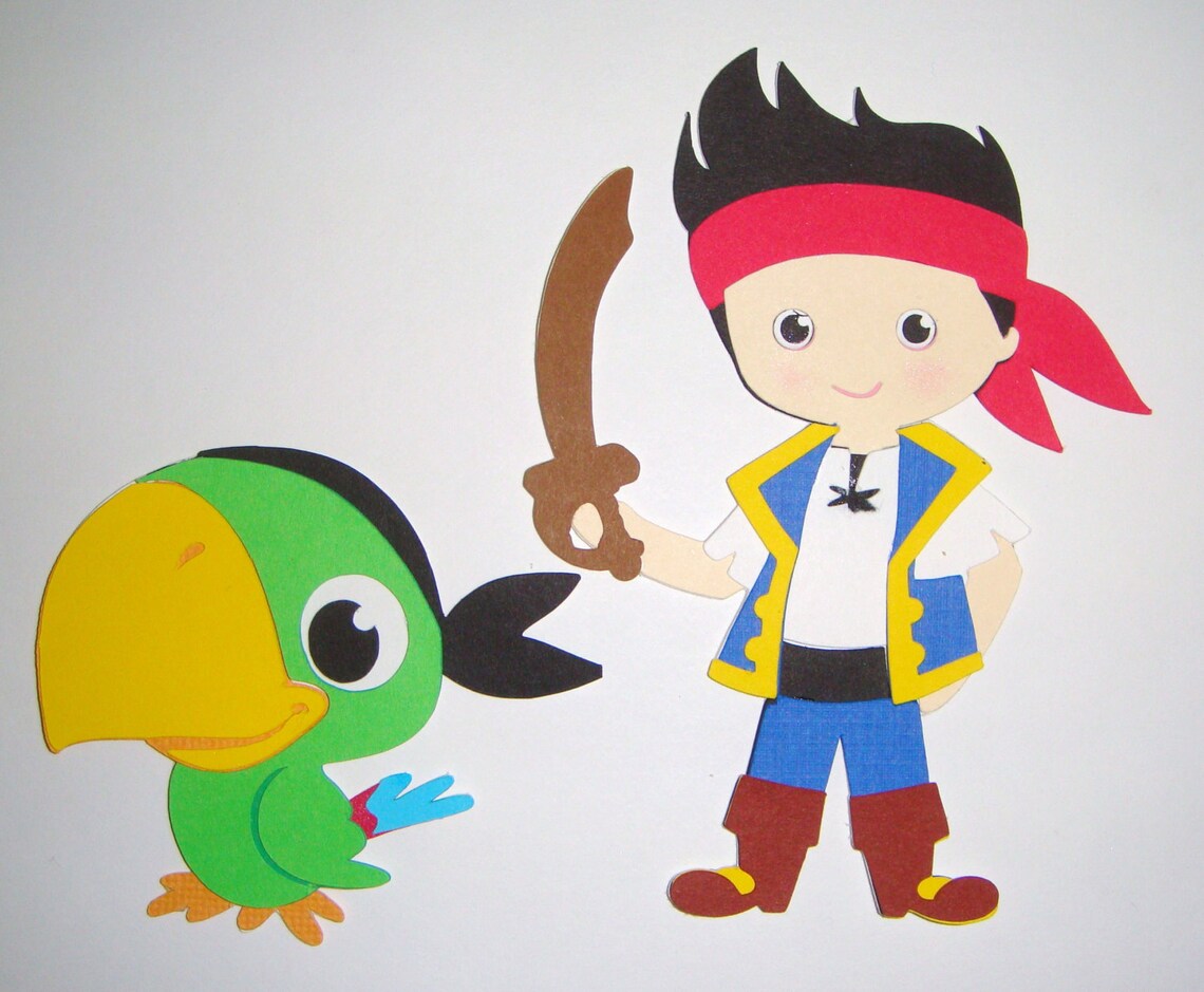 Jake and the Neverland Pirates Parrot Paper Die Cut Scarpbook - Etsy ...