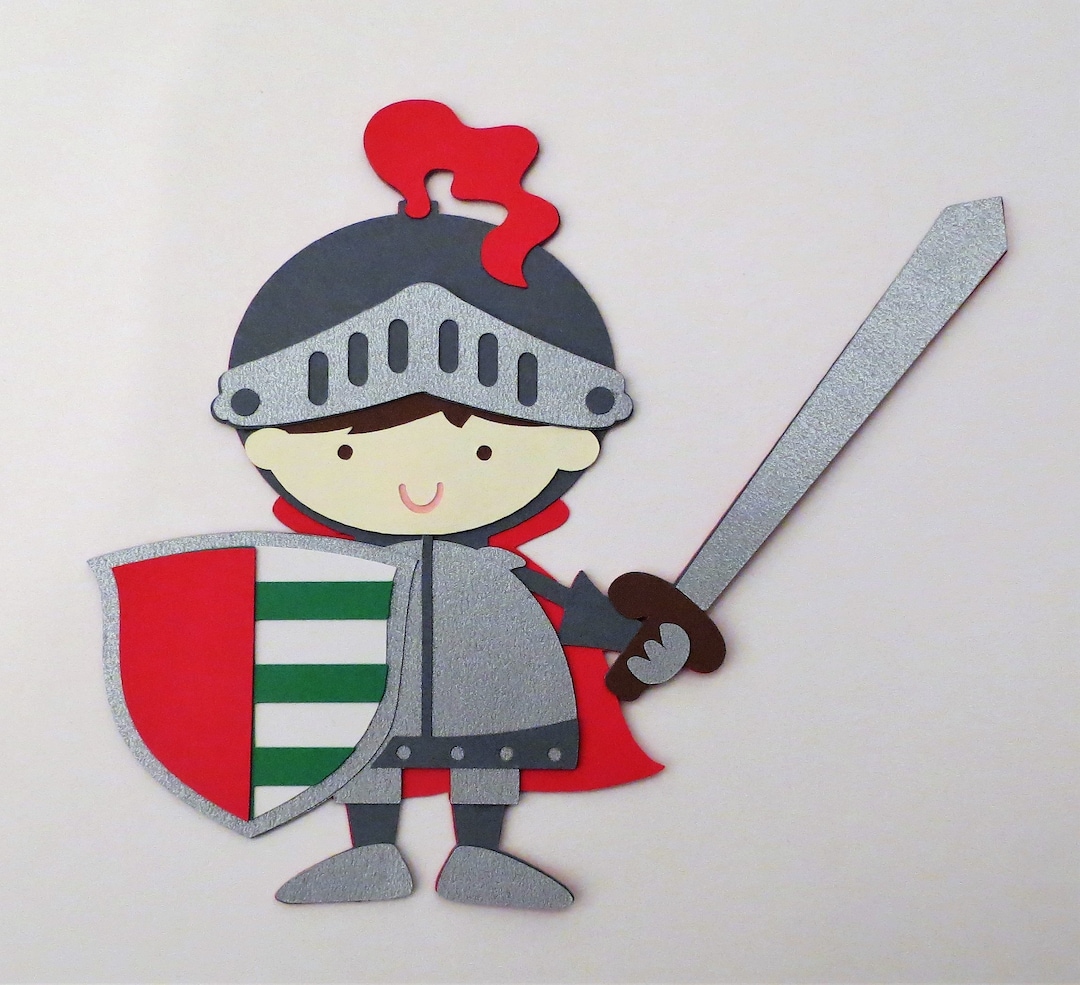 Knight Fairy Tale Die Cut Paper Doll Cardstock Piecing Scrapbook ...