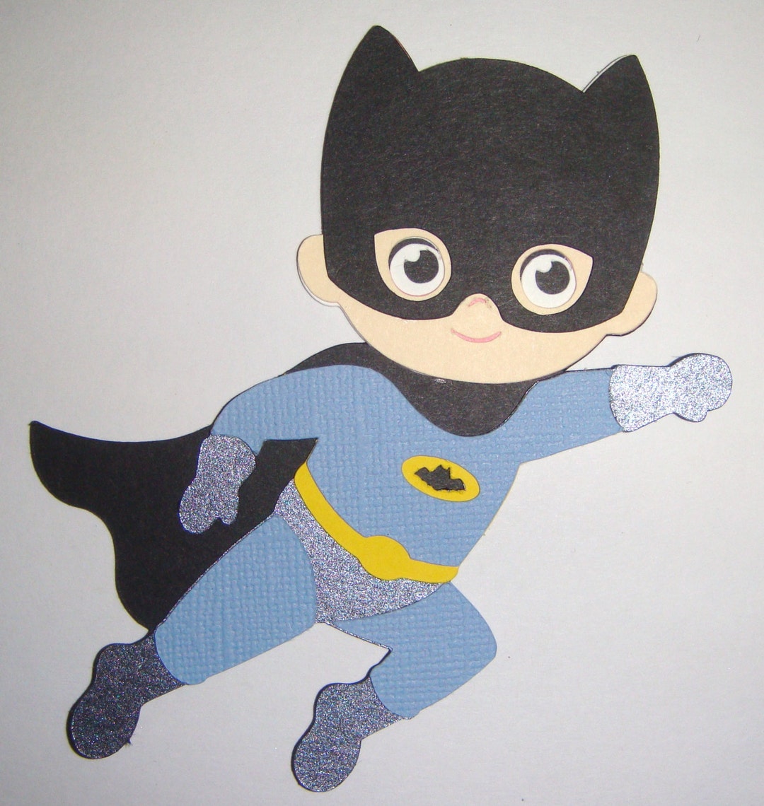 Super Hero Batman Paper Die Cut Paper Doll Scrapbook Embellishment - Etsy