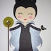 Maleficent Paper Die Cut Paper Doll Scrapbook Embellishment | Etsy