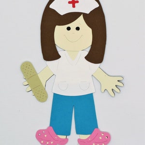 Nurse Doctor Hospital Worker Boy Girl Die Cut Cardstock Scrapbook ...