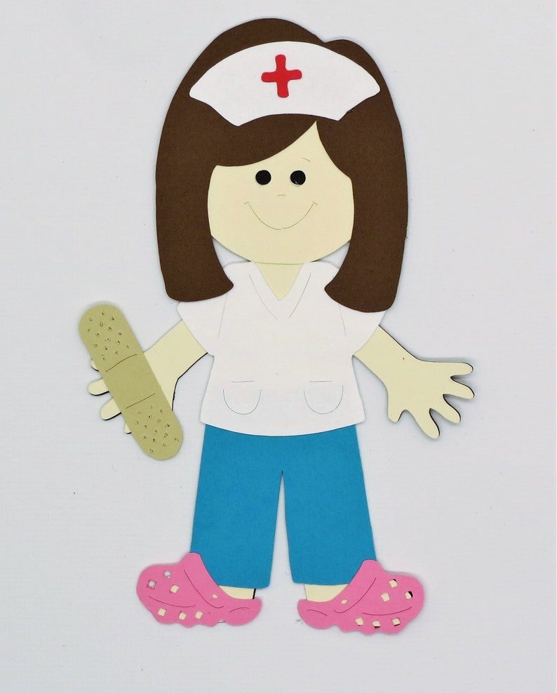 Nurse Doctor Hospital Worker Boy Girl Die Cut Cardstock Scrapbook ...