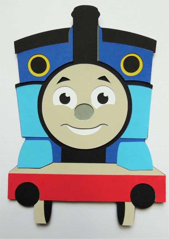 Thomas the Train Inspired Paper Die Cut Paper Scrapbook | Etsy