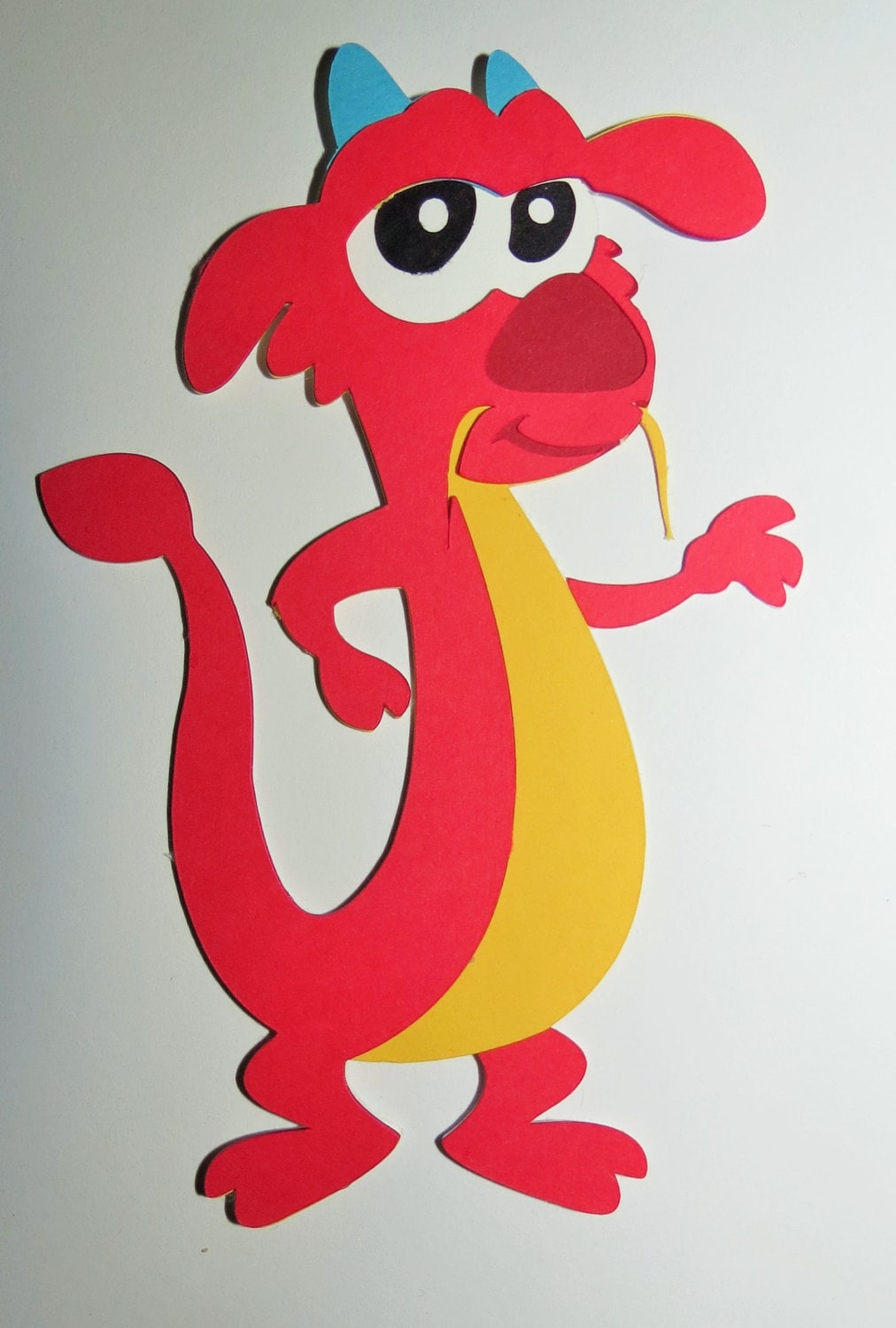 Princess Mulan Captain Shang Mushu the Dragon Paper Die Cut - Etsy