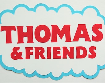 Thomas the Train Inspired Paper Die Cut Paper Scrapbook | Etsy