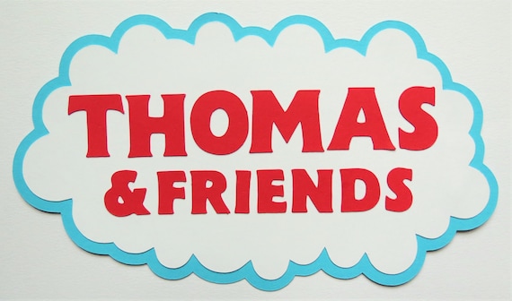 Thomas the Train Inspired Title Paper Die Cut Paper Scrapbook - Etsy