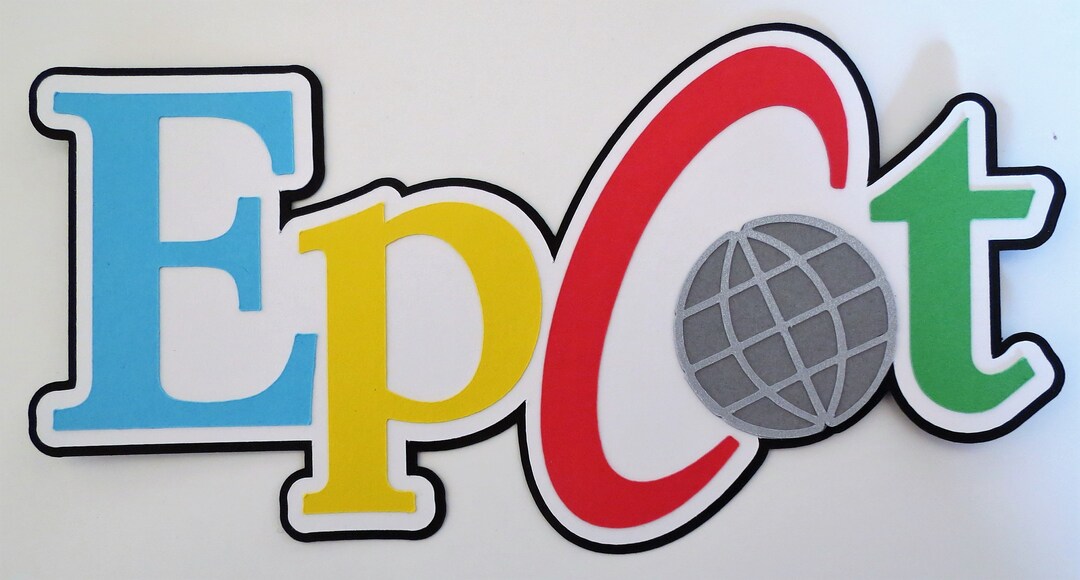 Epcot Inspired Title Paper Die Cut Scrapbook Embellishment - Etsy
